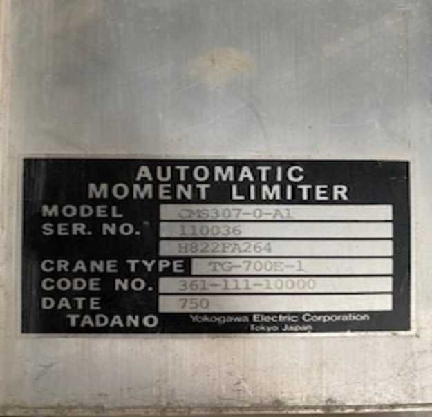 Trade OSMI parts & surplus inventory TADANO COMPUTER MENU REPAIR - StokArti