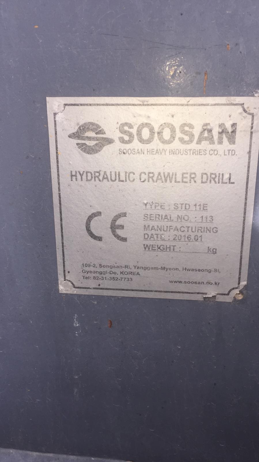 Trade OSMI parts & surplus inventory SOOSAN HYDRAULIC CRAWLER DRILL STD ...